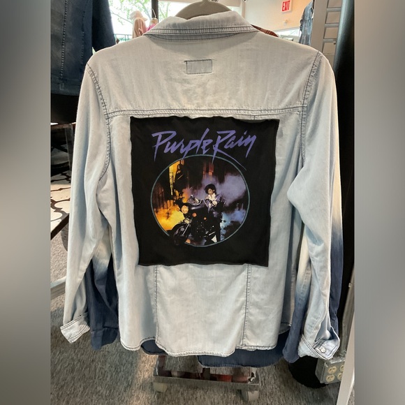 Vintage | Tops | Prince Purple Rain Denim Vintage Shirt | Poshmark